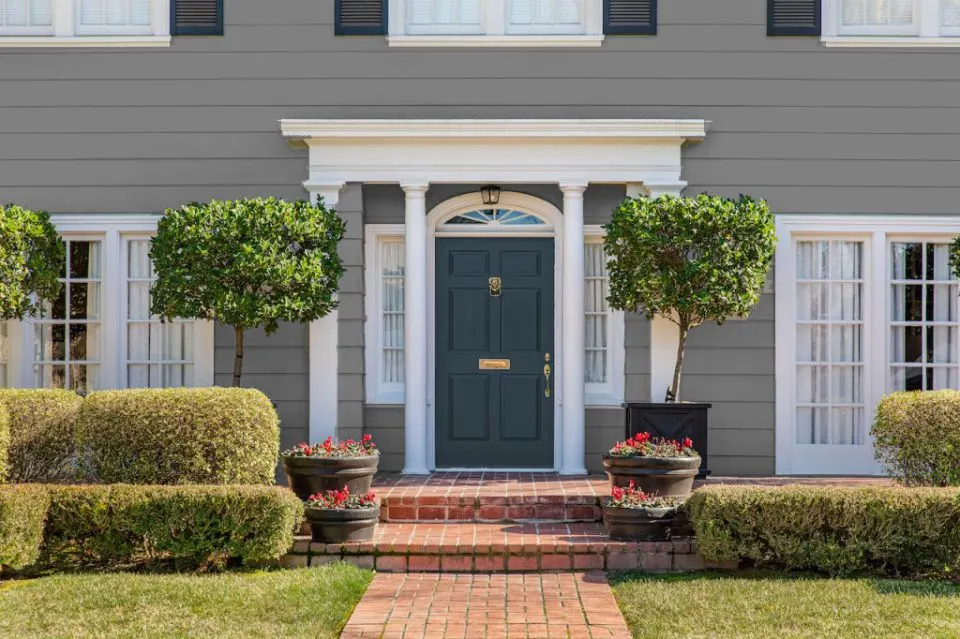 20 Front Door Colors to Enhance Your Gray House