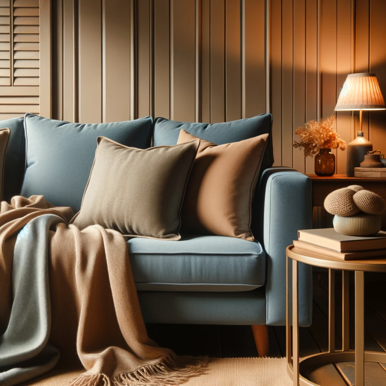 21 Throw Pillow Colors to Transform Your Blue Couch