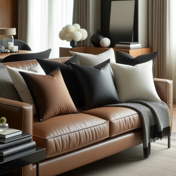 20 Throw Pillow Colors and Combinations for Brown Couches