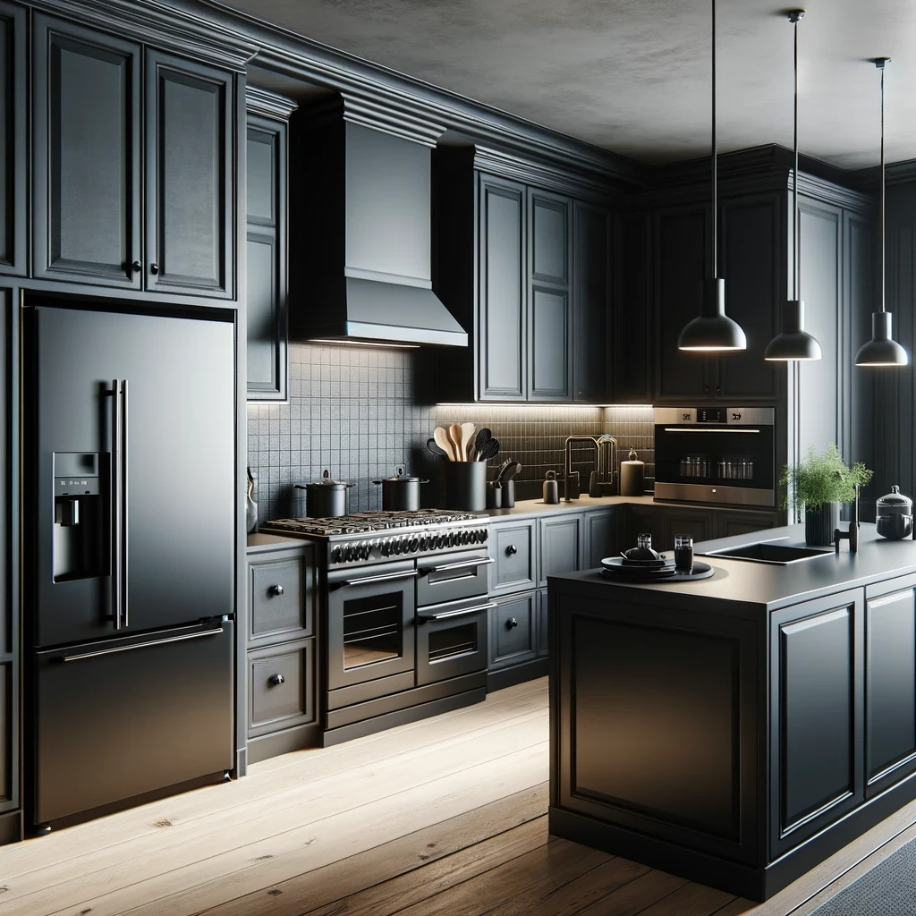 16 Stunning Cabinet Colors for Black Stainless Steel Appliances