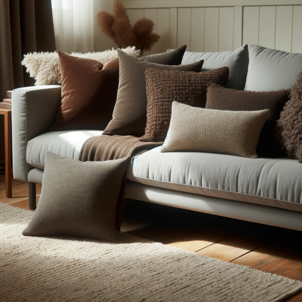 24 Throw Pillow Colors and Combinations for Gray Couches