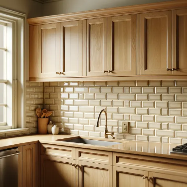 17 Eye-Catching Backsplash Ideas for Honey Oak Kitchen Cabinets