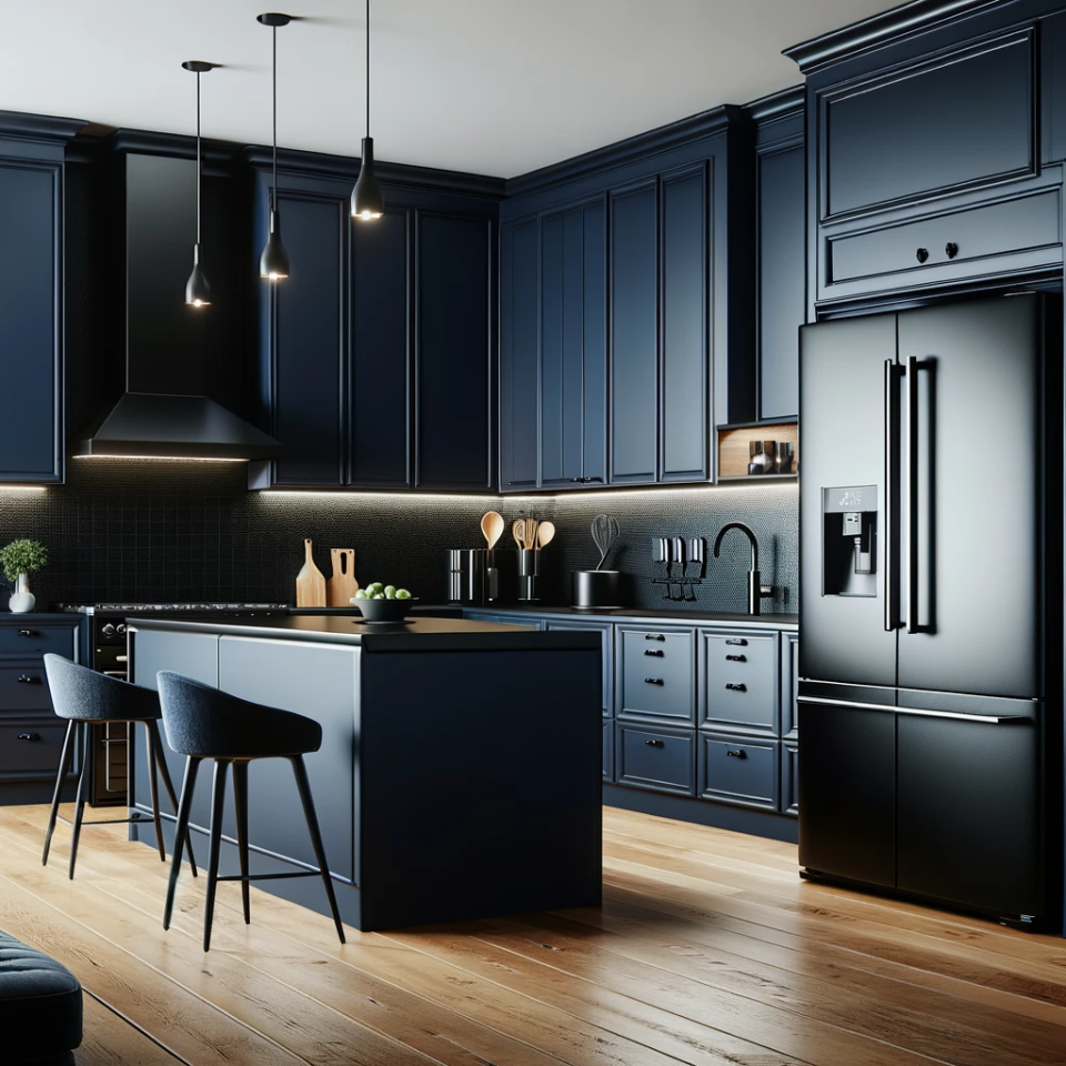 16 Stunning Cabinet Colors for Black Stainless Steel Appliances