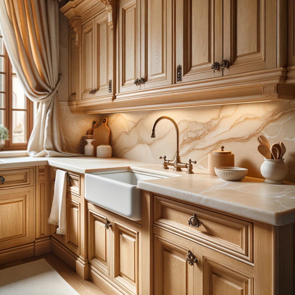16 Captivating Countertop Colors to Harmonize with Oak Cabinets