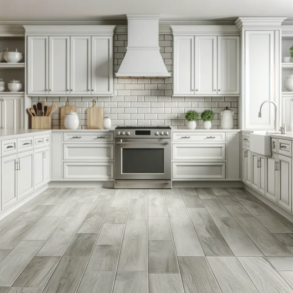 15 Floor Colors to Complement Your White Kitchen Cabinets