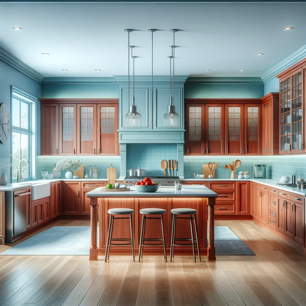 14 Striking Wall Colors to Match Your Cherry Kitchen Cabinets