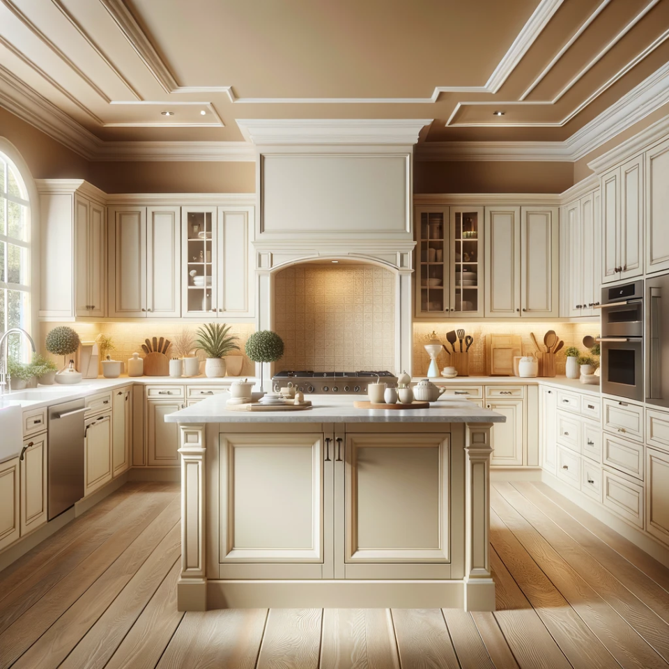 21 Captivating Wall Colors for Your Cream Kitchen Cabinets