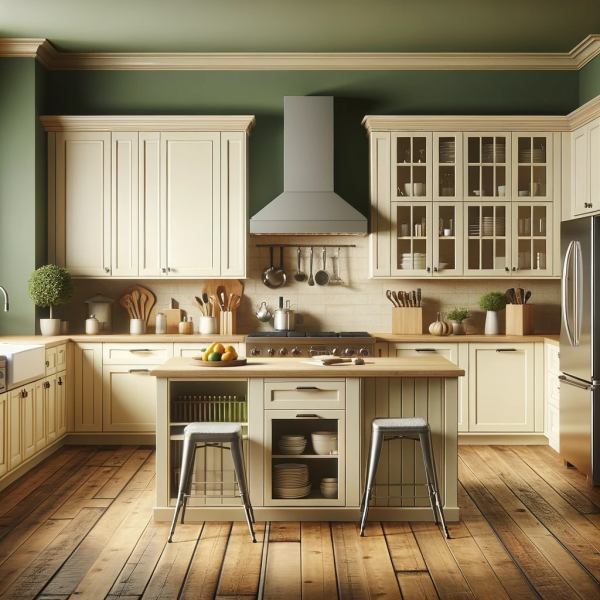 21 Captivating Wall Colors for Your Cream Kitchen Cabinets