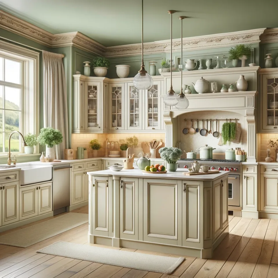 21 Captivating Wall Colors for Your Cream Kitchen Cabinets